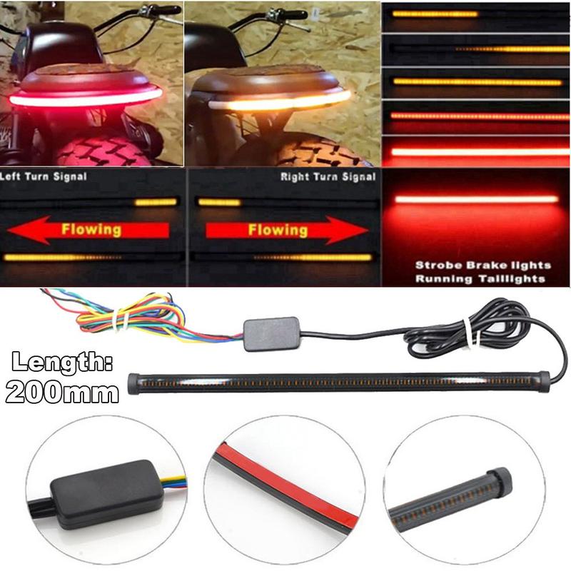 Start scan flexible LED Motorcycle Stop Light 20CM Motorcycl - TikTok ...