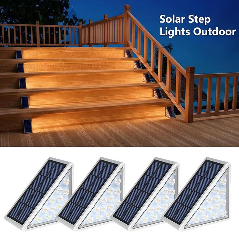 Super Bright LED Solar Step Light Outdoor Stair Decorative Lamp ...