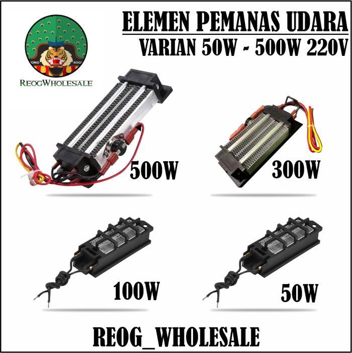 Promo Elemen Pemanas Udara Air Heater 220V 50W 100W 300W 500W Kwalitas ...