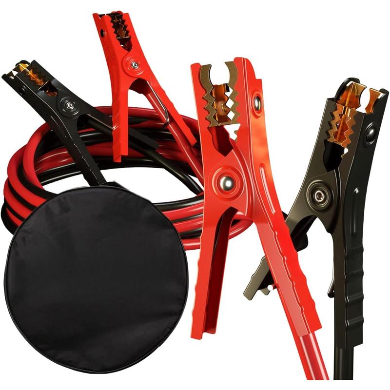 Jumper Cables for Car Battery, Heavy Duty Automotive Booster Cables for Jump Starting Dead or ...