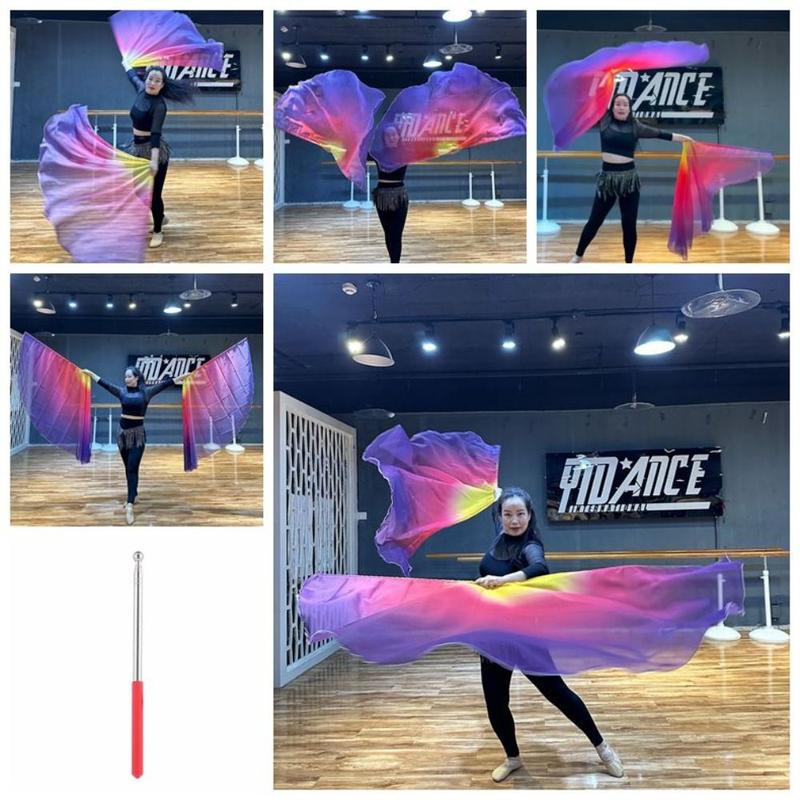 toyour New with Telescopic Sticks Belly Dance Accessories Props ...