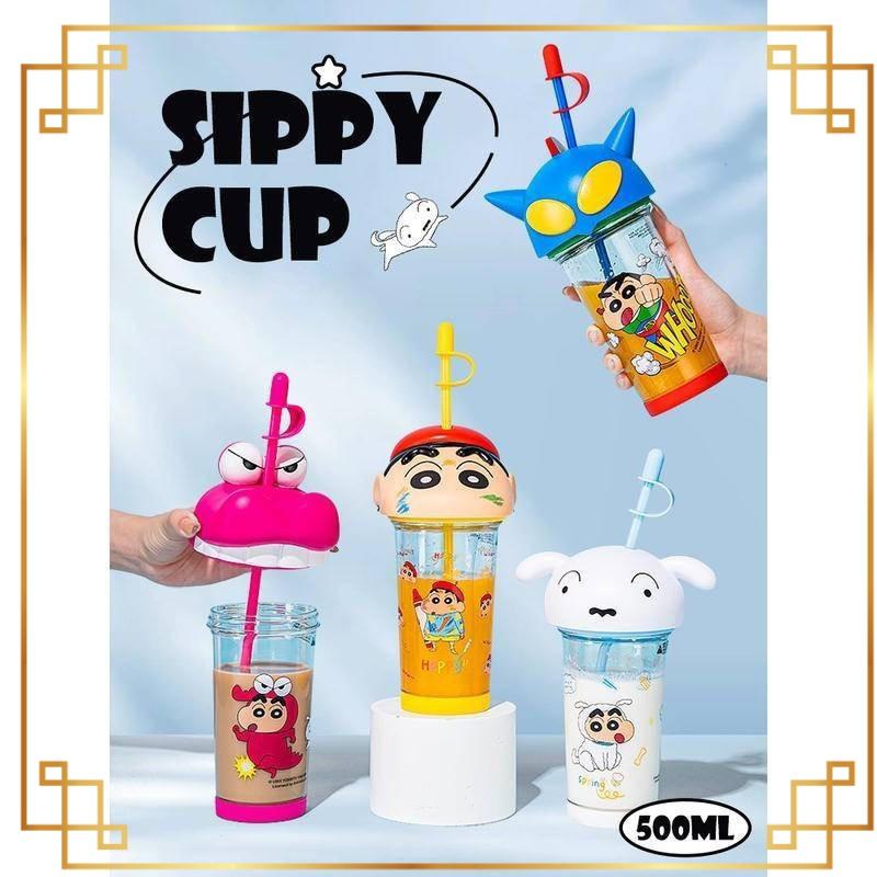 Sippy Cup, Crayon Shin-chan, cartoon design, large capacity, - TikTok ...