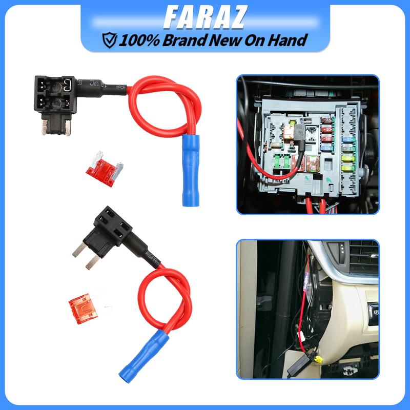 12V/10A Micro / Mini / Standar Auto Fuse Add-a-Circuit TAP Adapter ...