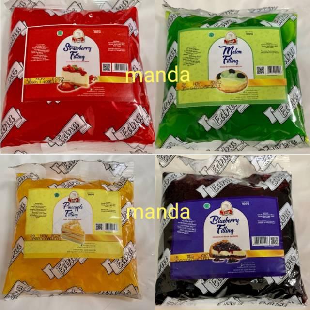 Edna filling selai buah isian roti 500 gram - Shop | Tokopedia