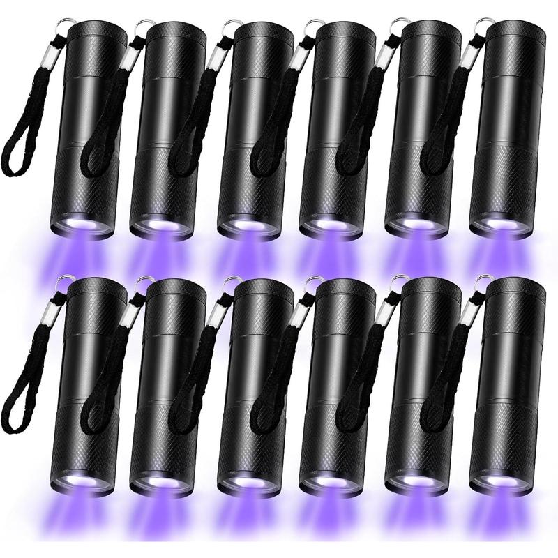 12 count UV Blacklight Flashlights Purple Light , LED Light, - TikTok Shop