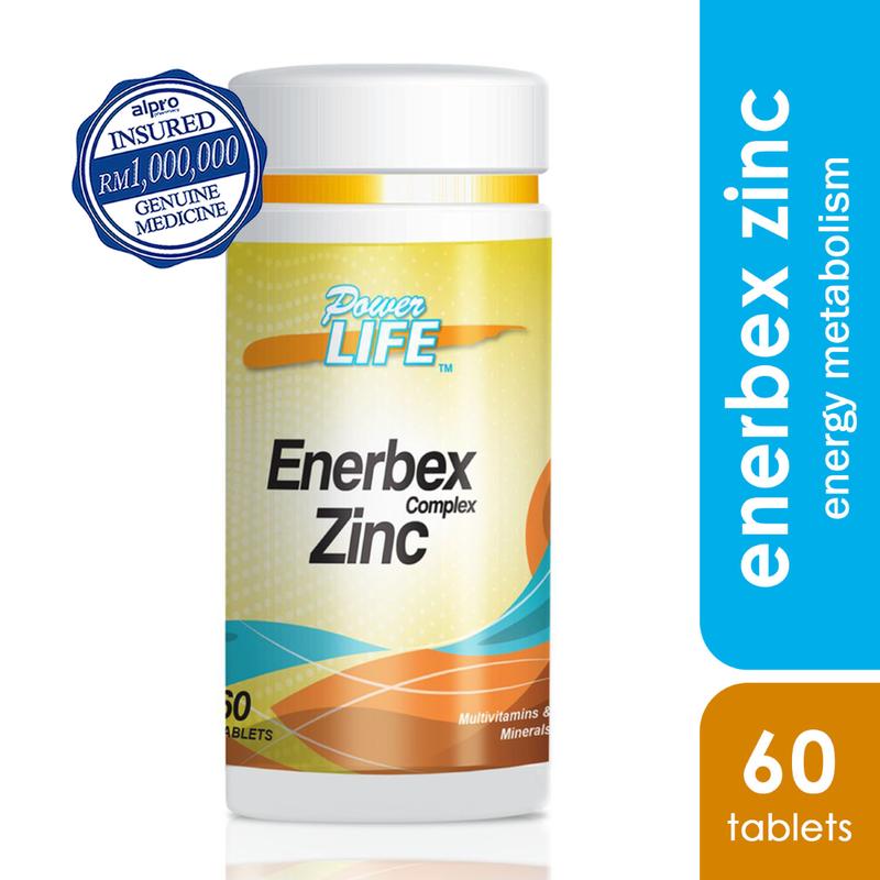 Alpro Pharmacy Powerlife Enerbex Zinc Complex 60s | Membantu - TikTok ...