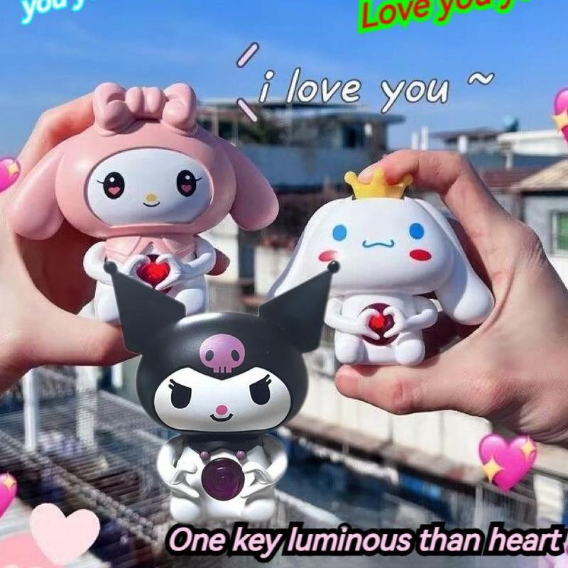 KIKI Kuromi Melody Cinnamoroll Toy Can Speak "i love you" Glowing ...