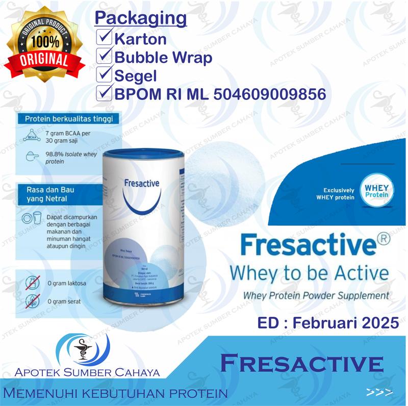 FRESACTIVE WHEY PROTEIN BUBUK (isi 300 Gram) - Shop | Tokopedia