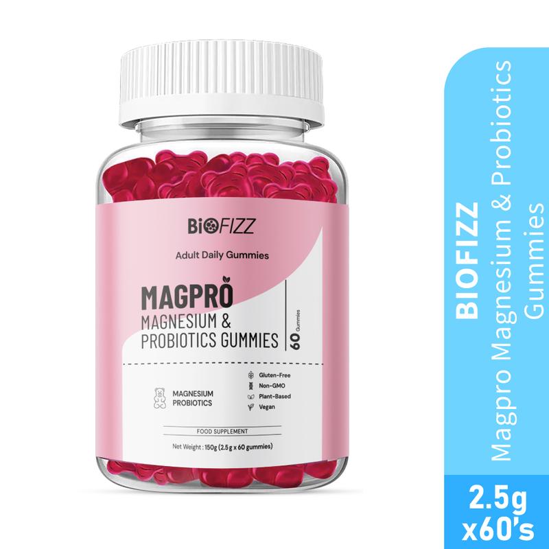 BIOFIZZ Magpro Magnesium & Probiotics Gummies 2.5g x 60's fo - TikTok ...