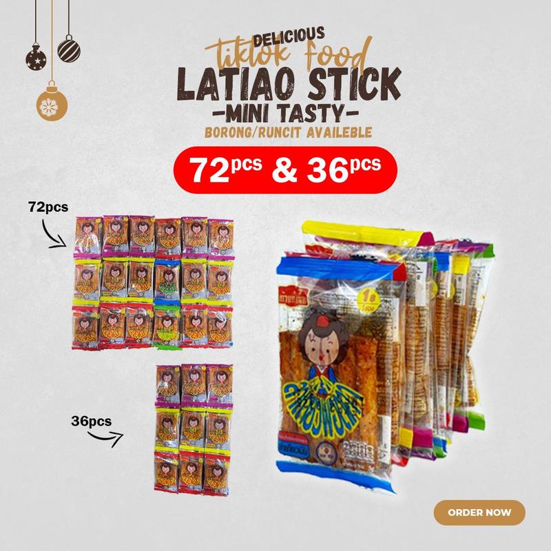Snek Latiao MINI TASTY Thailand Halal - Latiao Snack 72pcs/36pcs Latiao ...