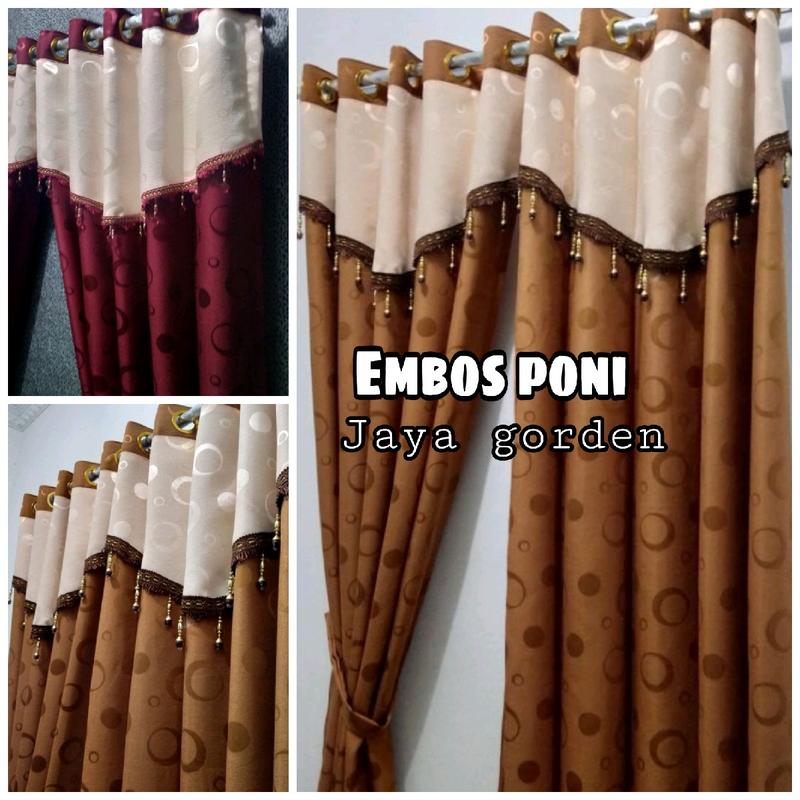 gorden jendela gorden pintu gorden embos poni tempel kombinasi - Shop ...