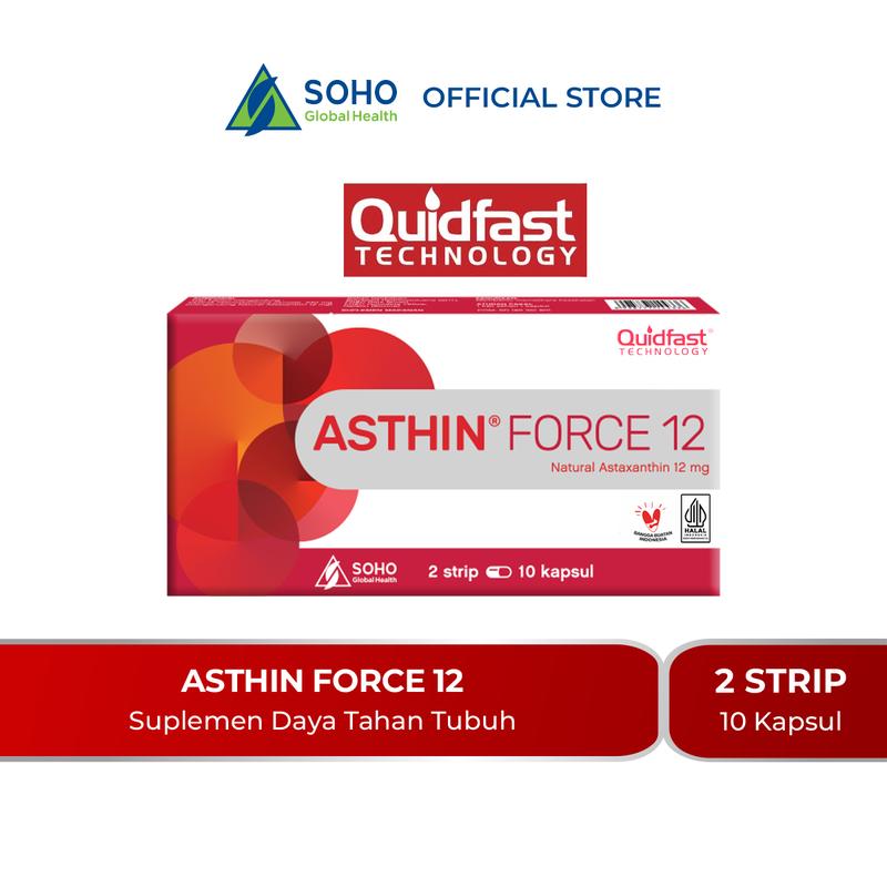 [Harga Special] Asthin Force 12 Daya Tahan Tubuh - 2 Strip @10 Kapsul ...
