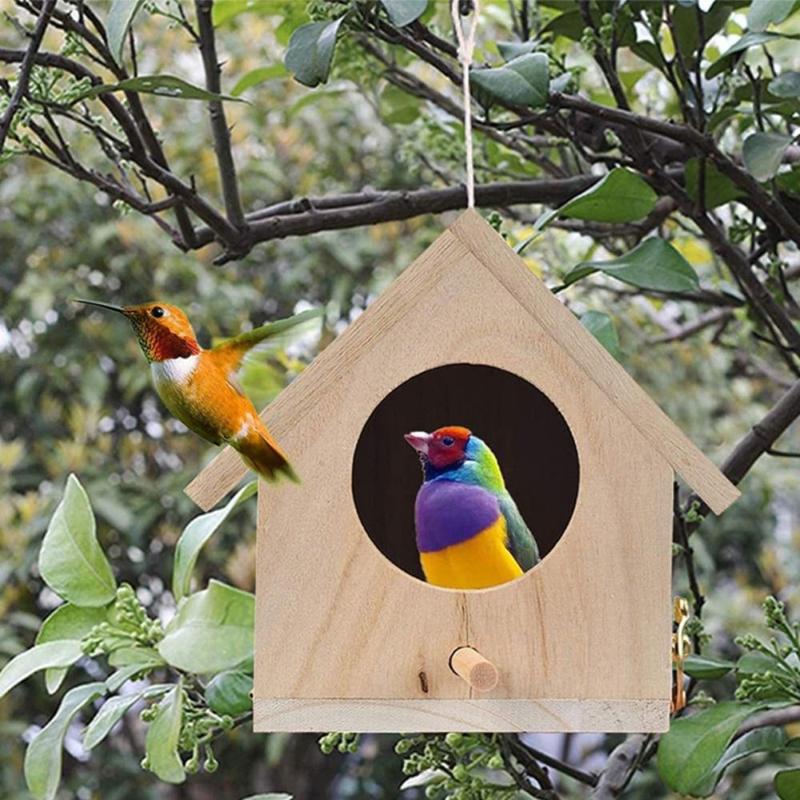 Easy Use Rural Style Wooden Bird Nest Unique Handmade Parrot - TikTok ...