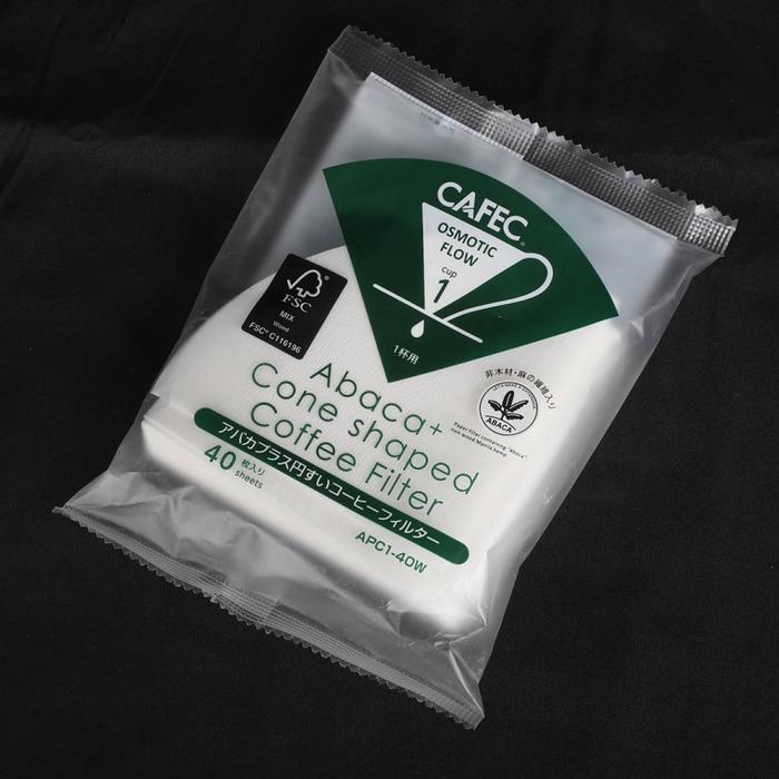 Jual Coffee Filter CAFEC APC1-40/100W V60-01 Abaca Osmotic Flow Saring ...
