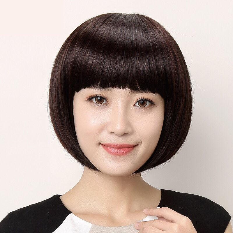 Wig for Women,Wig Women's Short Hair Bobo Head Wig Inner Buckle ...