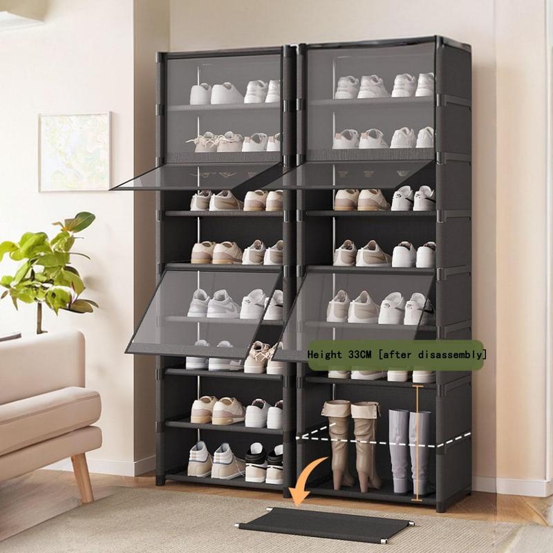 Multi-layer Shoe Display Storage Rack, 1 Count Space Saving Dustproof ...