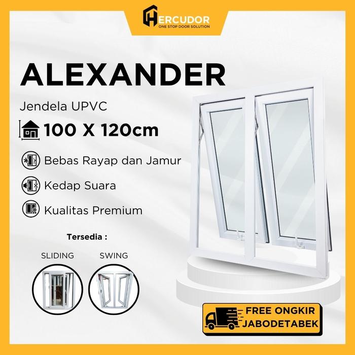 Jual ALEXANDER WH - Jendela UPVC Premium Double Jungkit / Double Awning ...