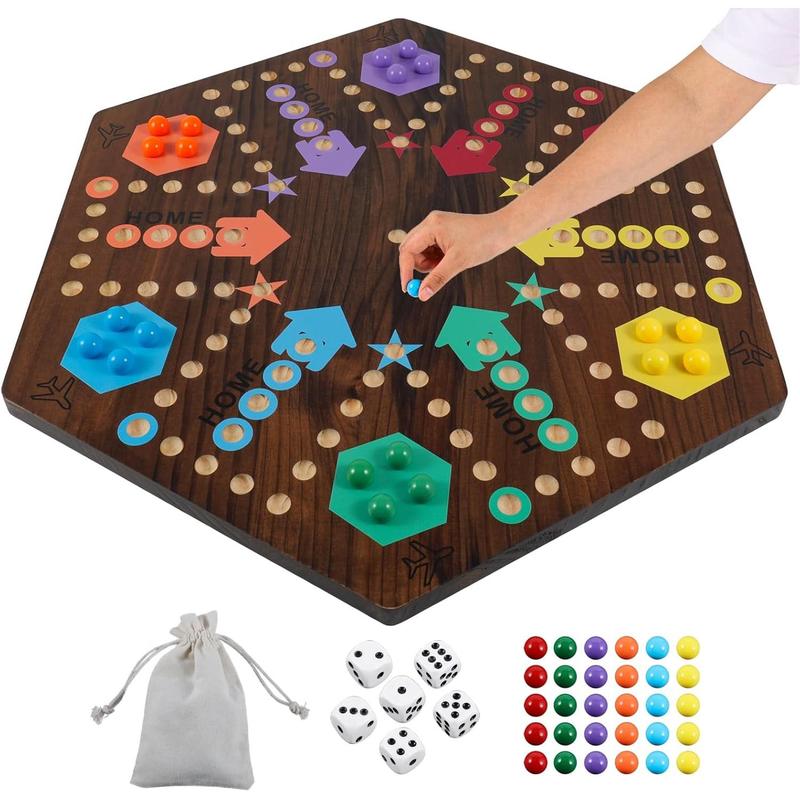 Extra Large 23.6 Inches Marble Board Game 4 and 6 Players 2 Sided ...