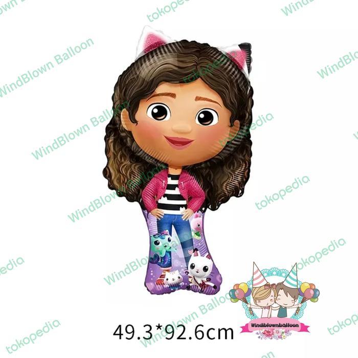 Windblown Balloon Foil Character Gabby Doll House Netflix/HBD Girl ...