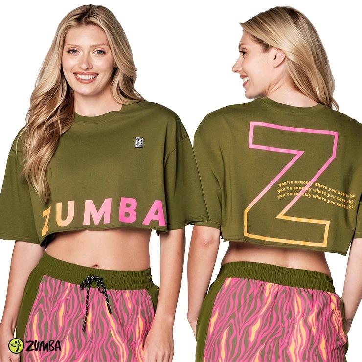 New Arrived Zumba In The Wild Ultra Crop Top Army Green Z1T00 - TikTok ...