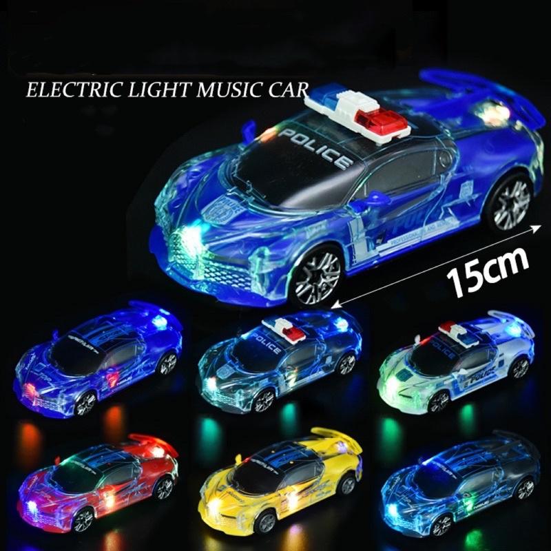 Light Electric Car LED Inertia Glide Music Police Car Race Car - TikTok ...