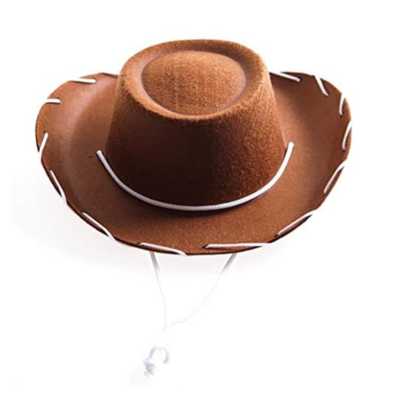 Felt Woody Cowboy Hat Adjustable Western Big Brimmed Cowboy For ...