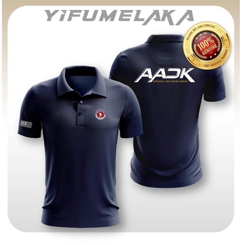 BAJU AADK T SHIRT FRONTLINER TSHIRT MICROFIBRE BLACK TEE SHIRT - TikTok ...