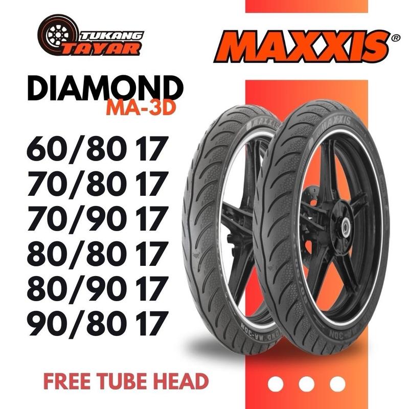 Maxxis Tire tayar diamond MA-3D original 60 70 80 90 medium compound ...