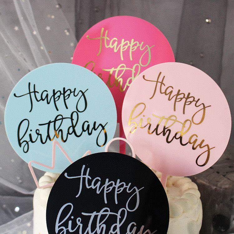 Hiasan Kue Ulang Tahun Tulisan Happy Birthday Topper Cake - Shop ...