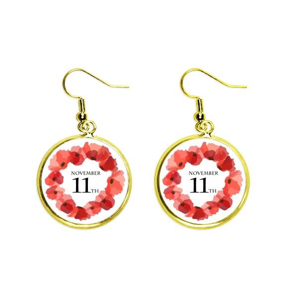 Earrings en drop ear dangle day jewelry remembrance uk corn garland ...