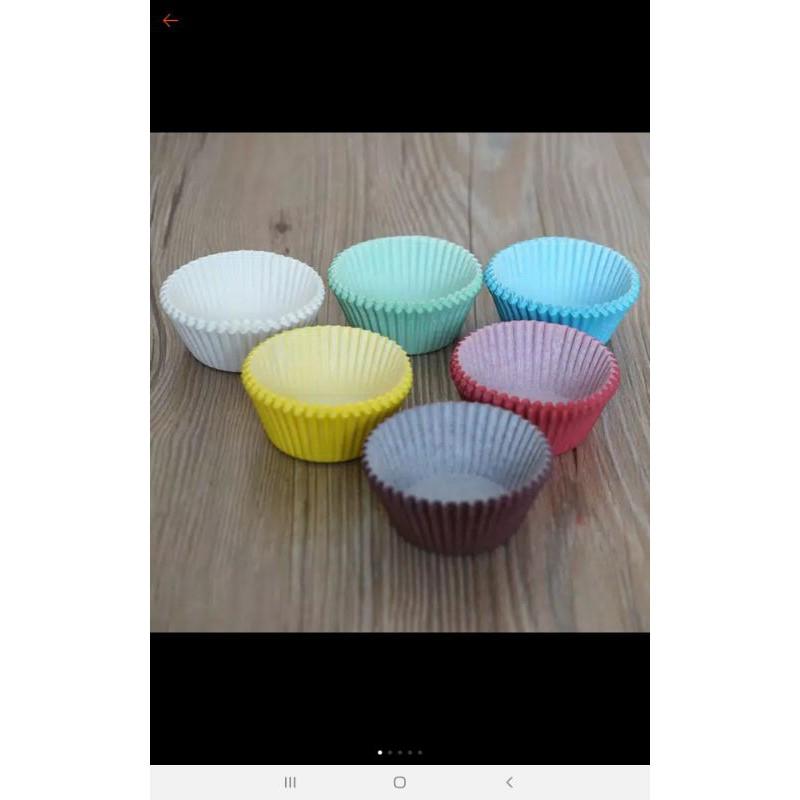 100 pcs kertas 9,5 warna- cup roti - cup onde onde - Shop | Tokopedia