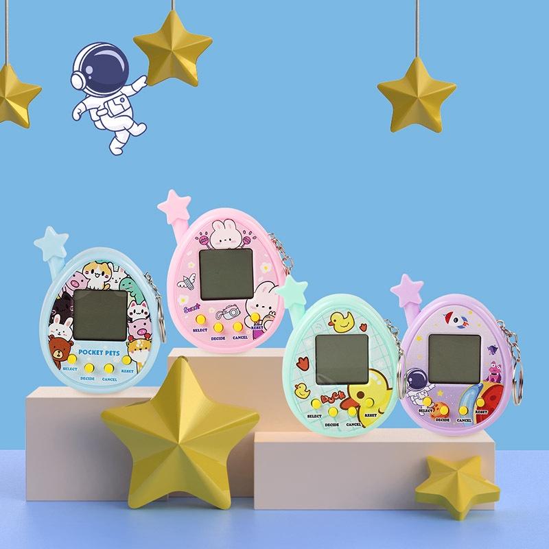 Mesin Haiwan Peliharaan Elektronik Mini Warna Macaroon, Mainan ...
