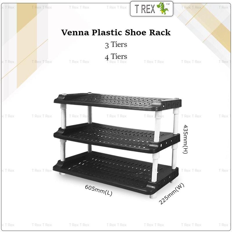 3V Venna Plastic Shoe Rack / Shoe Storage Rack / Portable Shoe - TikTok ...