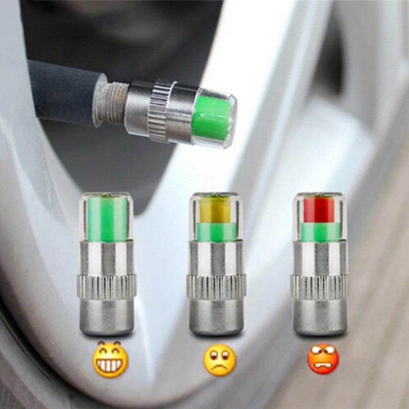 Penunjuk Tekanan Tayar Kereta, Set 4pcs, Tolok Tekanan Tayar - TikTok ...