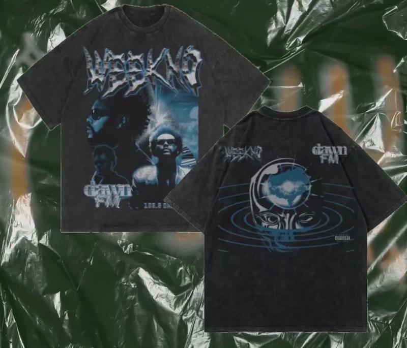 THE WEEKND SHIRT - AFTER HOURS ALBUM VINTAGE LIGHTNING OVERSIZED ...