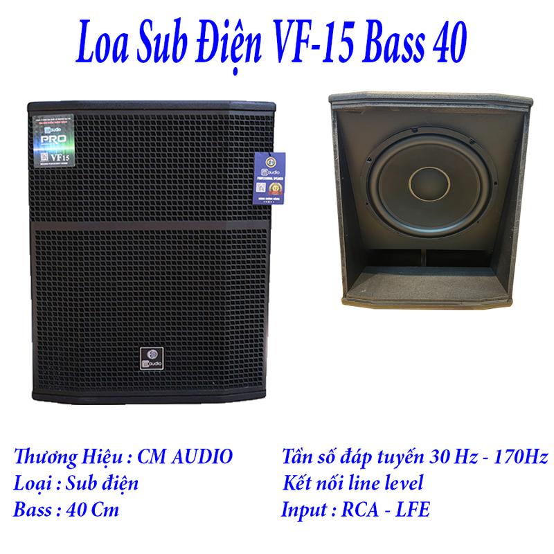 Loa Trầm Điện CM AUDIO VF-15 Bass 40cm, Công Suất 500W, Coil - TikTok ...