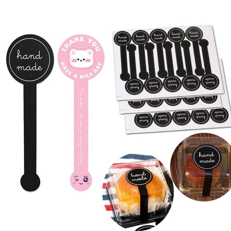 100Pcs Sealing label sticker Gift Decor Sticker Hand Made Self-Adhesive ...