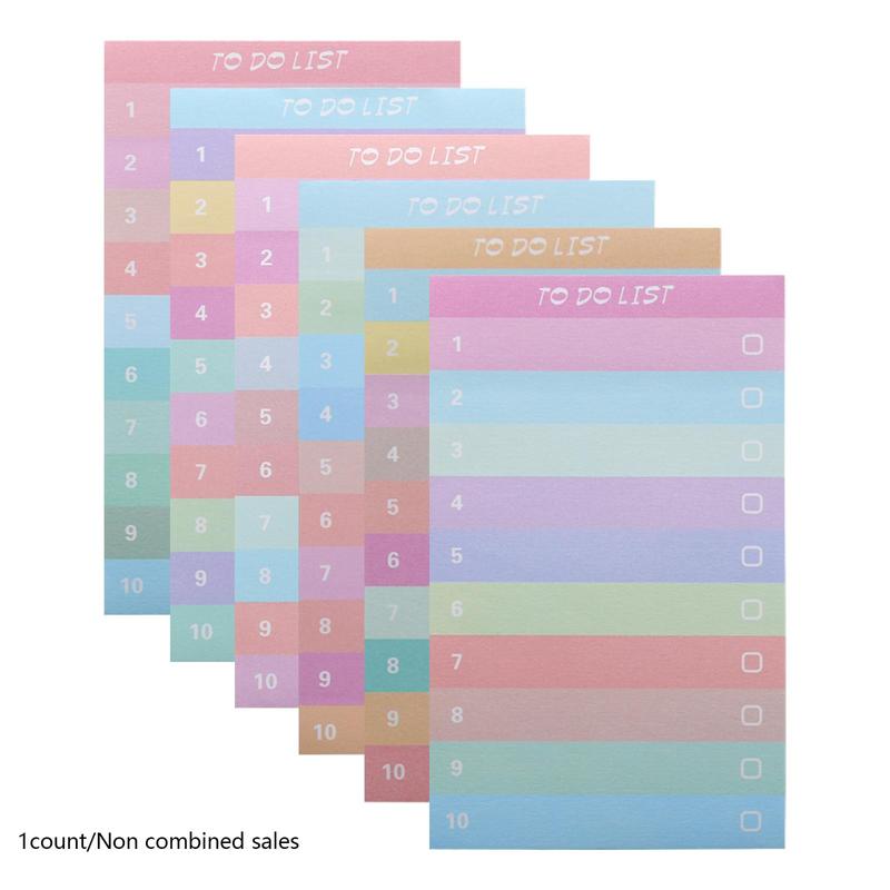 Random Color To Do List Notepad, 1 Count Things To Do Memo Writing ...