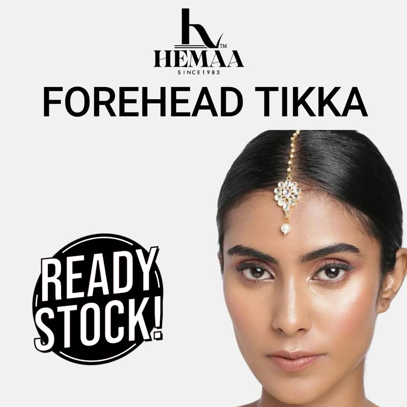 Tikka / Forehead indian jewellery / forehead decoration / nethi ...