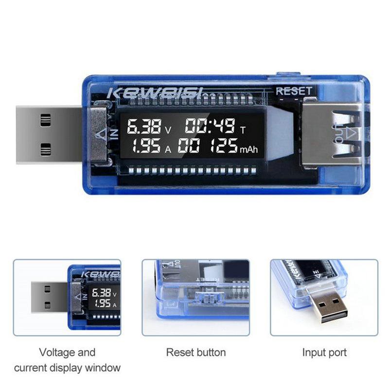 USB current and voltage charger capacity tester USB 3-20V charger ...
