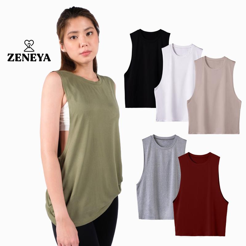 Zeneya Muscle Tee For Women Active Wear Set plain muscle shirt - TikTok ...