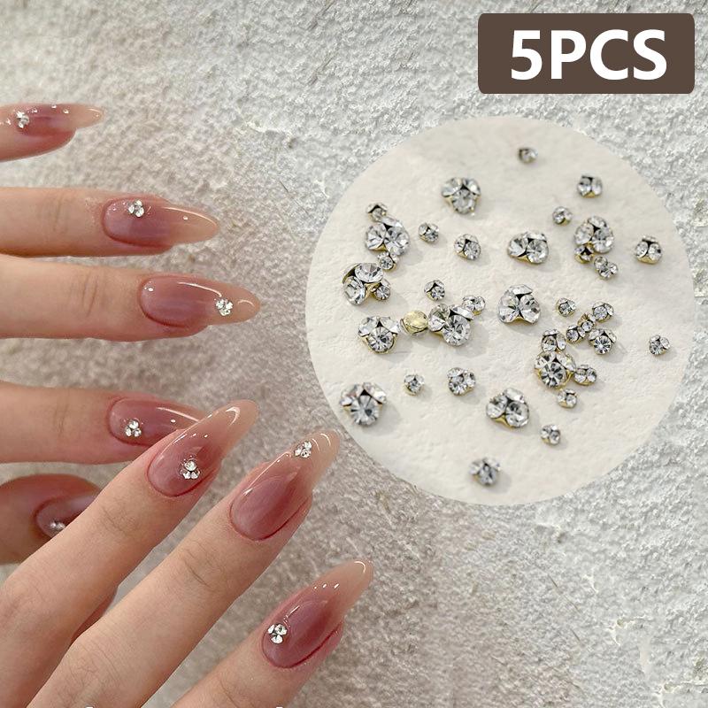 Rhinestones Kuku Berkilat 3D, Set 5pcs, Berlian Kristal Mewah, - TikTok ...