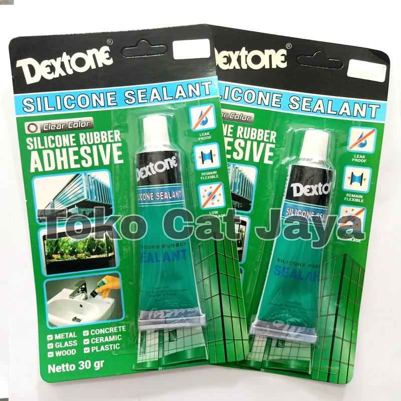 LEM DEXTONE SILICONE SEALANT 30 gr Bening / Lem Kaca besi kayu - Shop ...