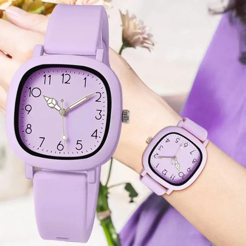 Jam Tangan Kuarza Wanita, Fesyen Baru, Warna Pastel, Jam Tangan ...