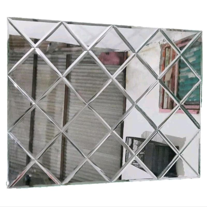 Kaca cermin bevel custom ukuran 119x140cm tebal 5mm asli kaca - Shop ...