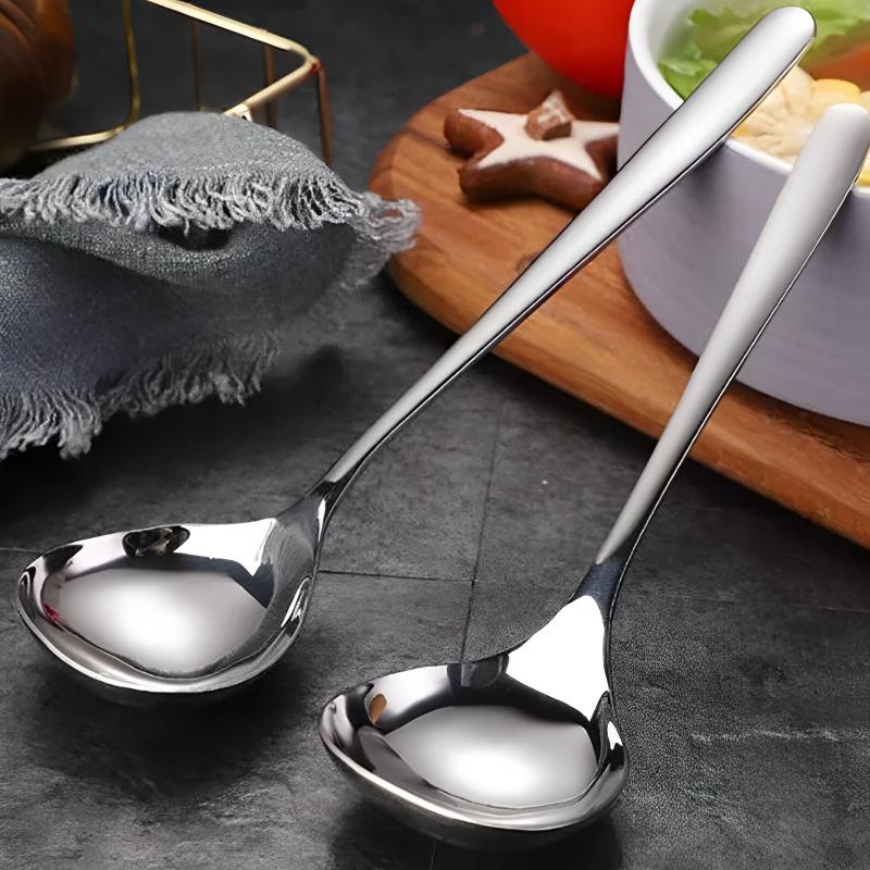 Stainless Steel Thickening Spoon Creative Long Handle Tablespoons ...