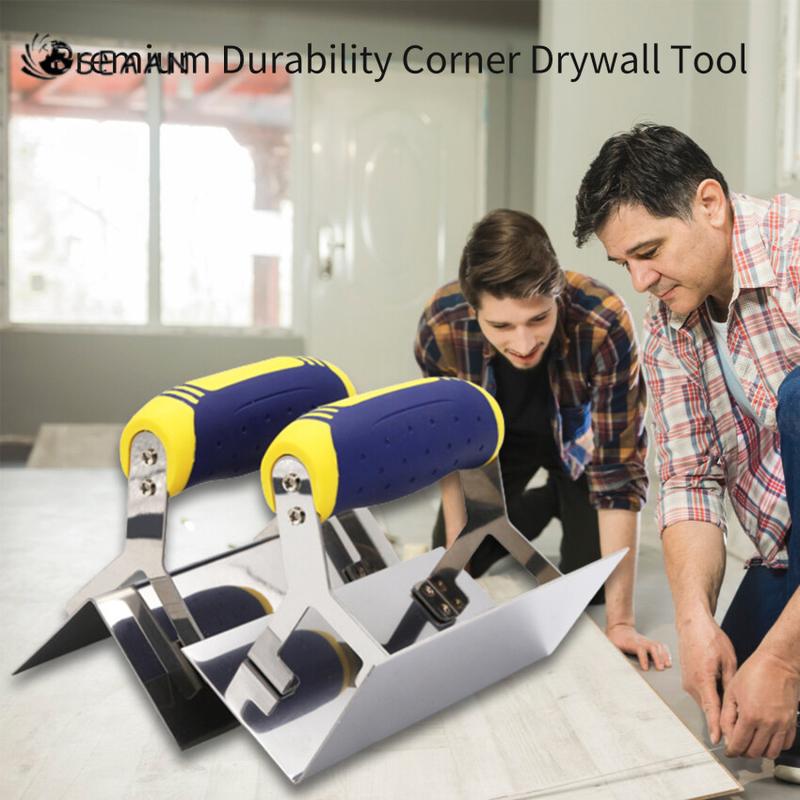 Corner Trowel Stainless Steel With Grip Handle Professional Plastering ...