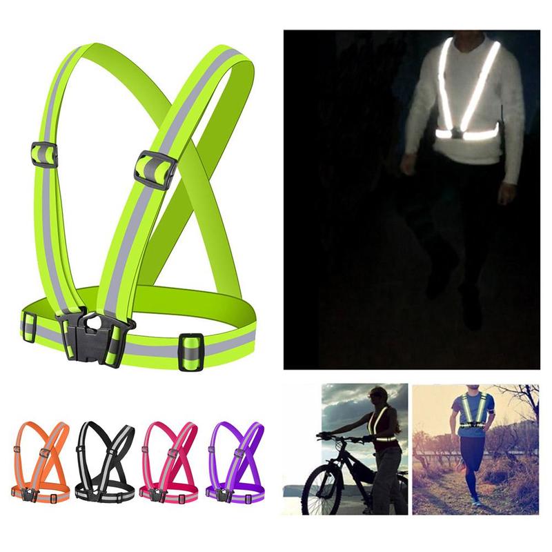 Garter Reflective Vest Highlight Reflective Ss Night Running - TikTok ...