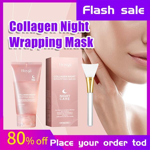 HOYGI Collagen Night Wrapping Mask,Hydrating Collagen Night Care Mask ...