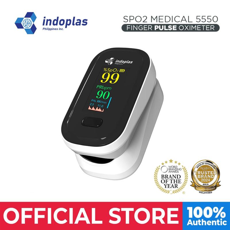 Indoplas Pulse Oximeter SPO2 Medical 5550 with Respiratory Rate ...